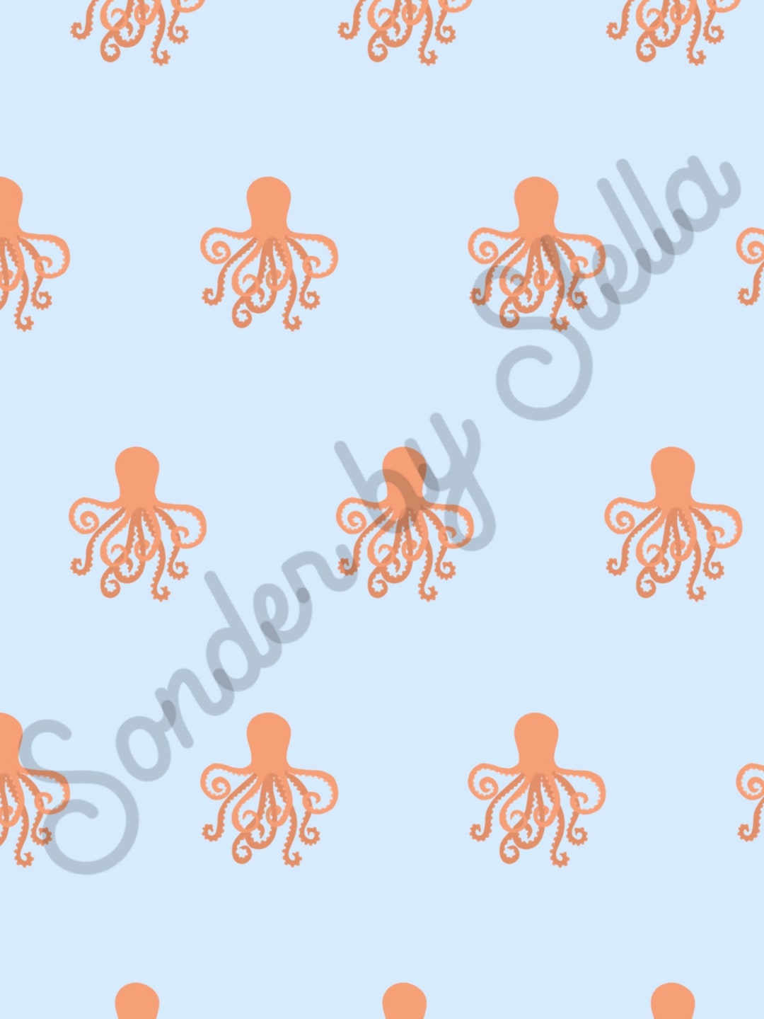 Octopus Seamless Pattern - Etsy