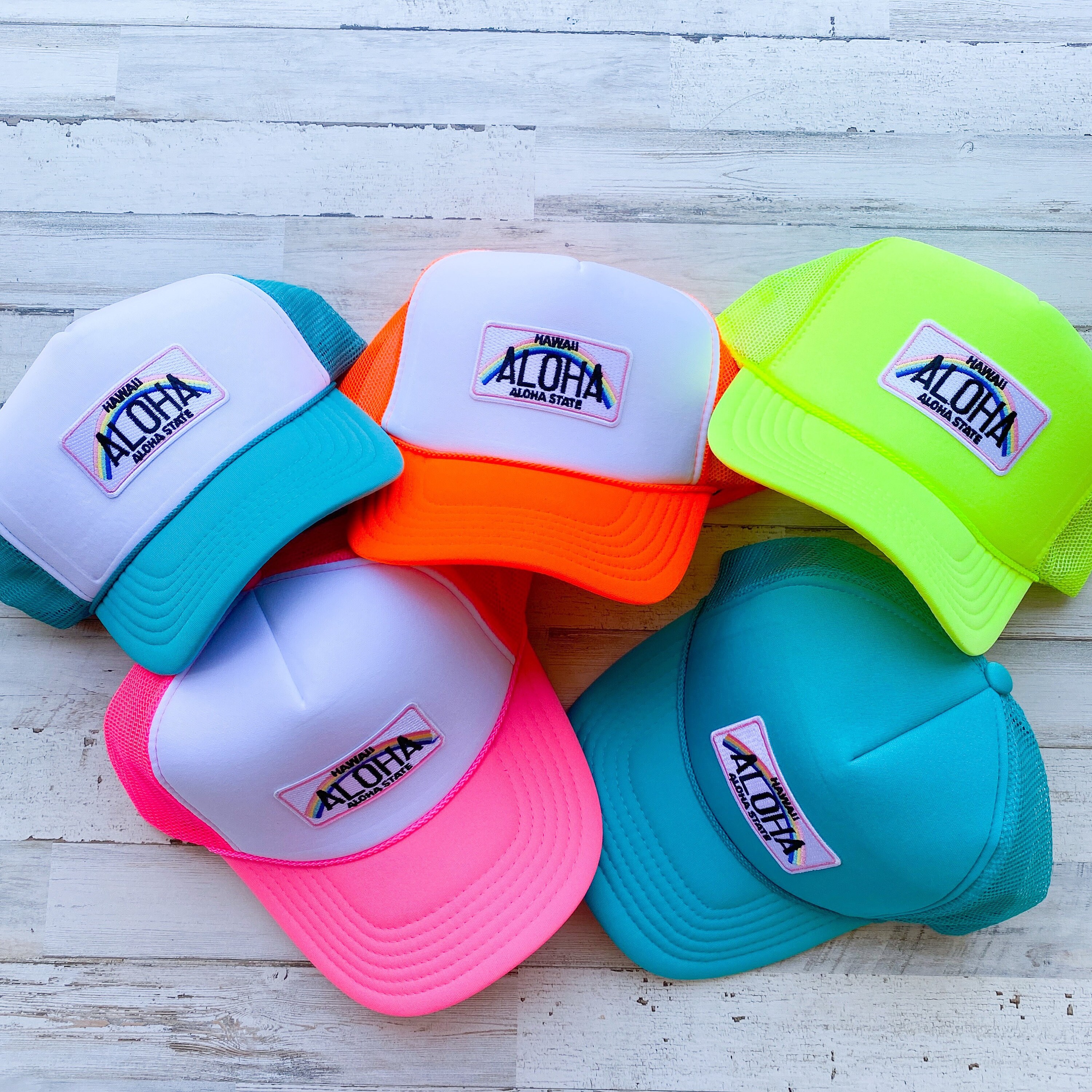 Aloha Patch Hawaiian Trucker Hat | Patch Hat | Foam Mesh Trucker Hat ...