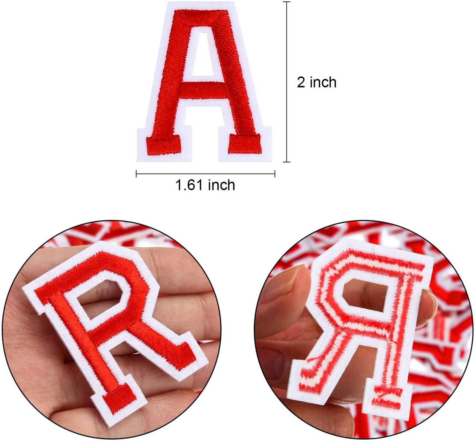 Varsity Letter Patch Iron on Sew on Alphabet Letter | Etsy