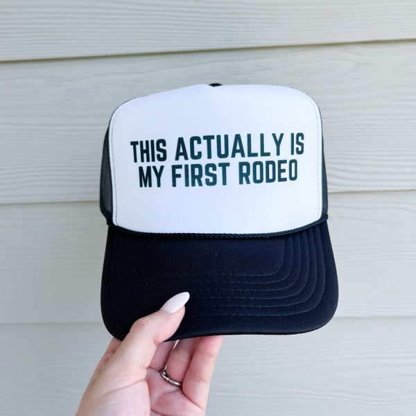 This Actually is My First Rodeo Hat - Etsy