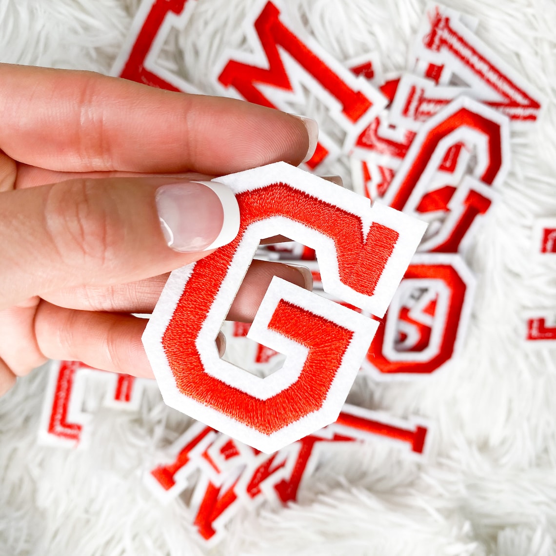 Varsity Letter Patch Iron on Sew on Alphabet Letter | Etsy