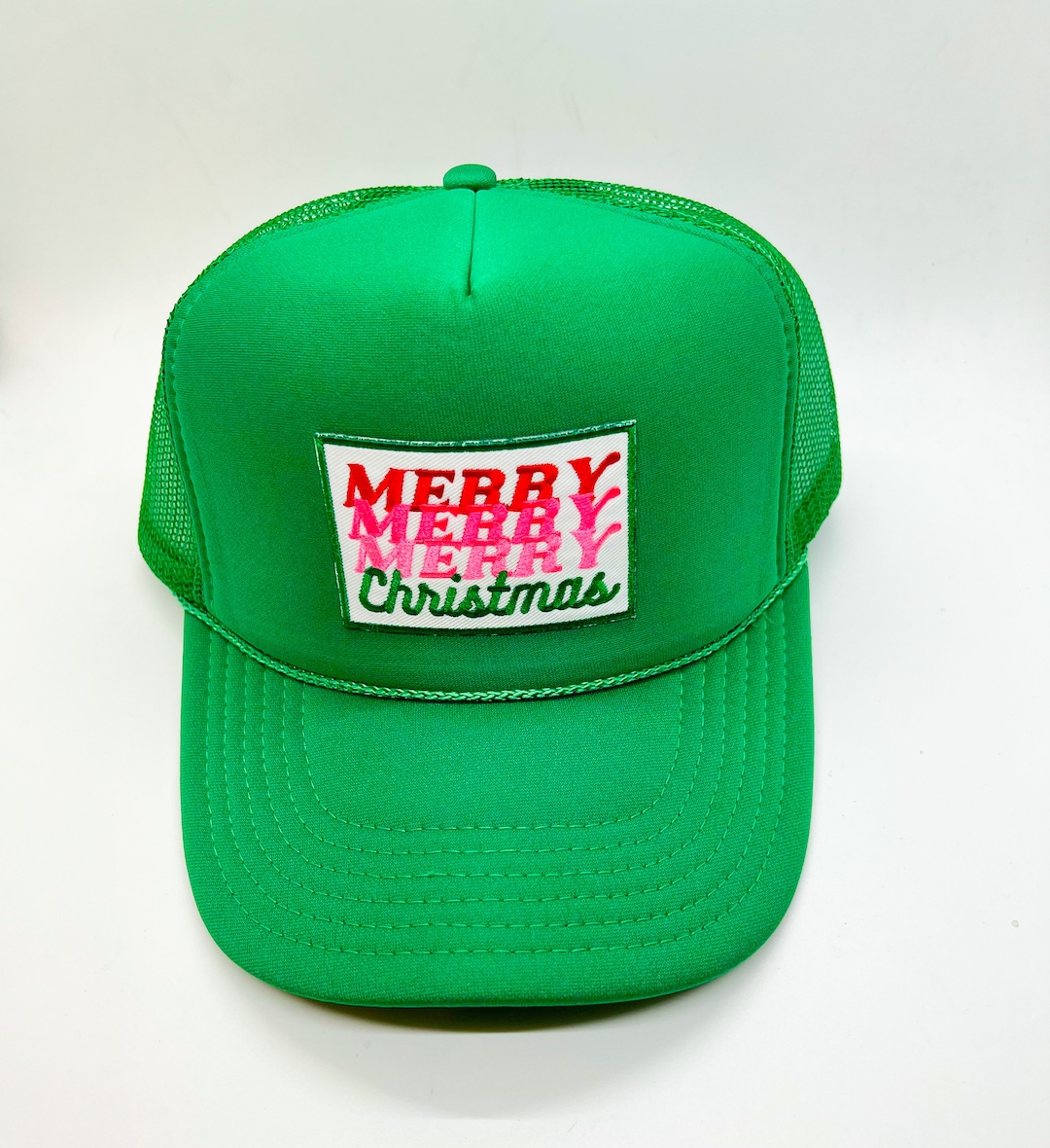 Merry Christmas Trucker Hat Santa Patch Hat Christmas Santa Hat Foam ...