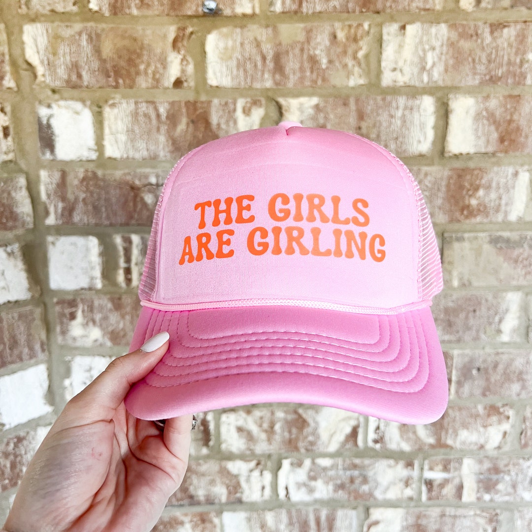 The Girls Are Girling Girls Trip Adult Foam Trucker Hat Bachelorette ...
