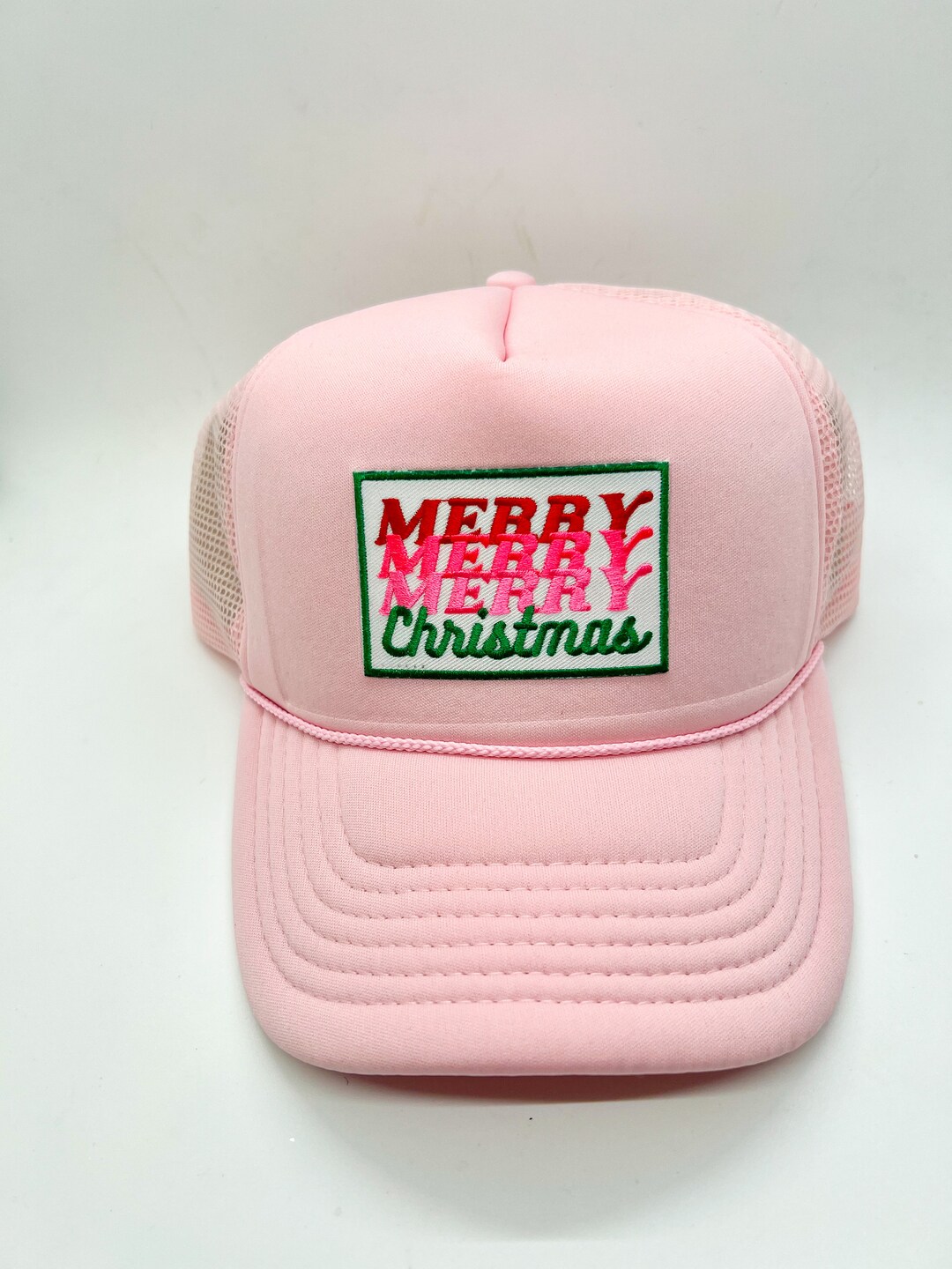 Merry Christmas Trucker Hat | Santa Patch Hat | Christmas Santa Hat ...