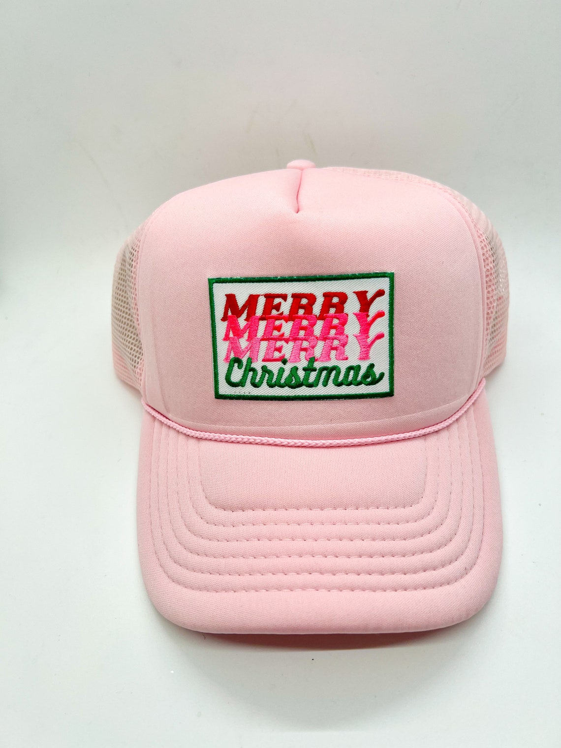 Merry Christmas Trucker Hat | Santa Patch Hat | Christmas Santa Hat ...