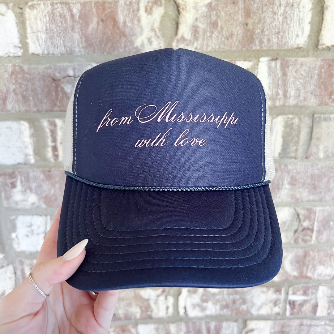 Custom State From Mississippi With Love Adult Foam Trucker Hat Baseball ...
