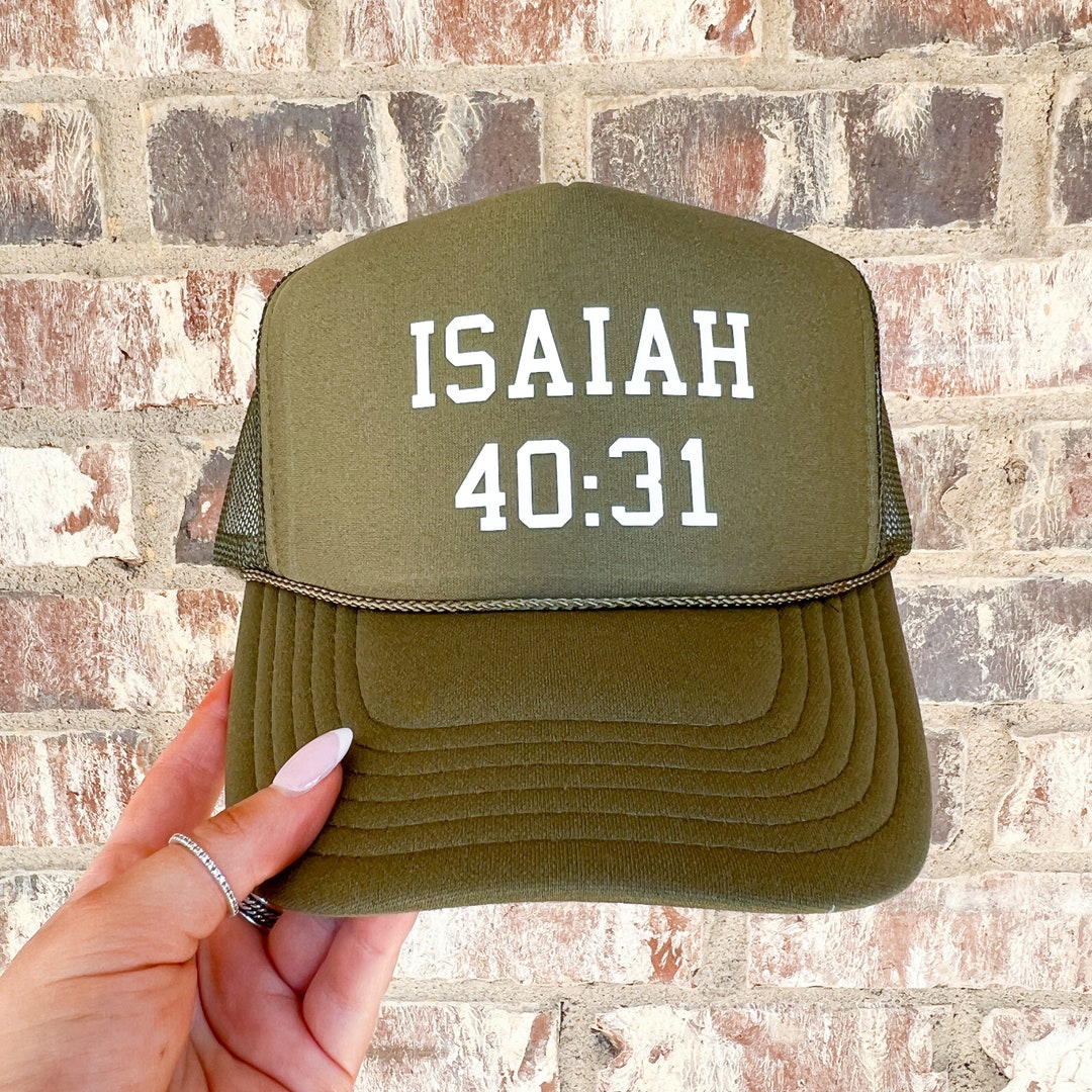 Bible Verse Trucker Hat | Isaiah 40:31 | Patch Hat | Foam Mesh Trucker ...