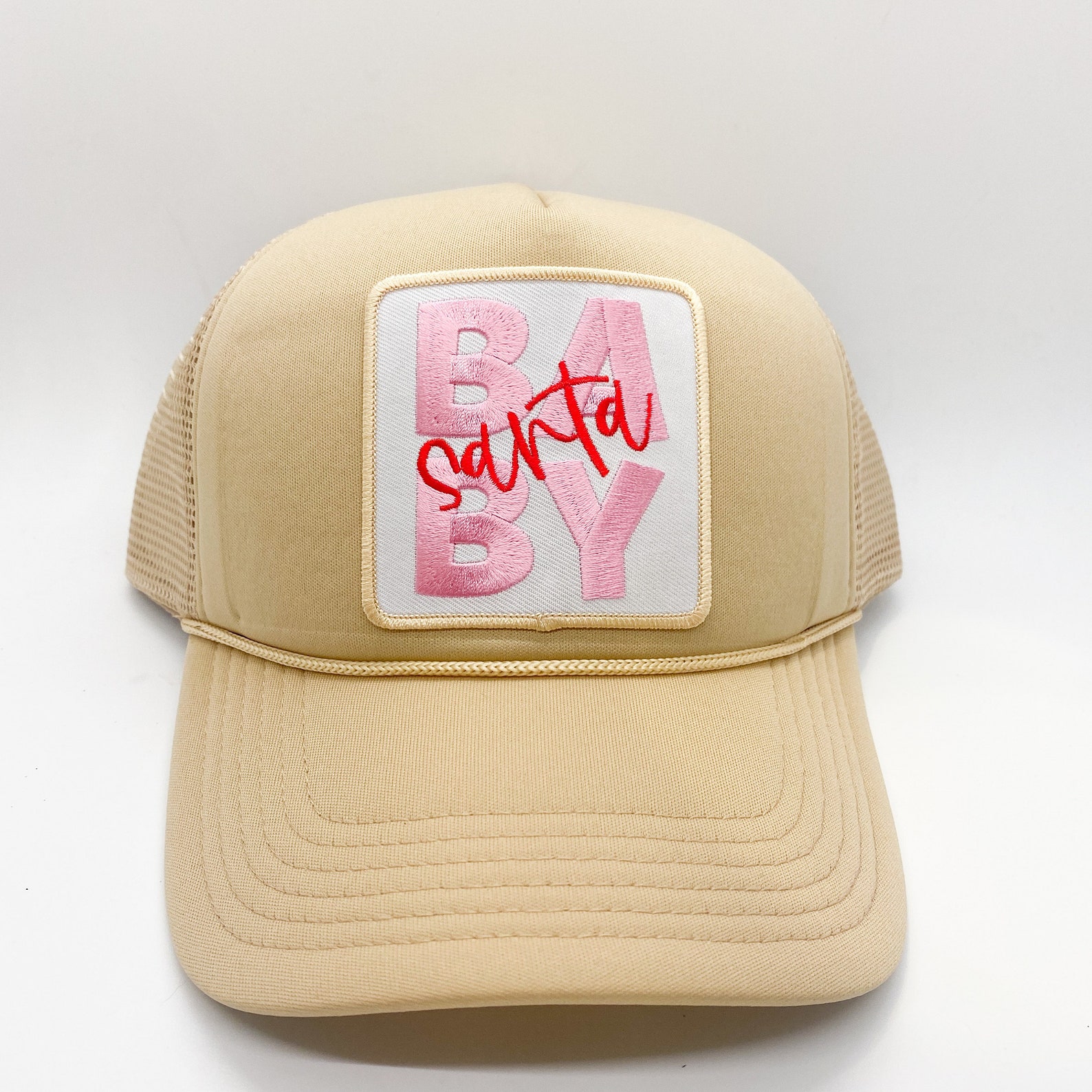 Santa Baby Patch Trucker Hat | Custom Patch Hat | Christmas Santa Hat ...