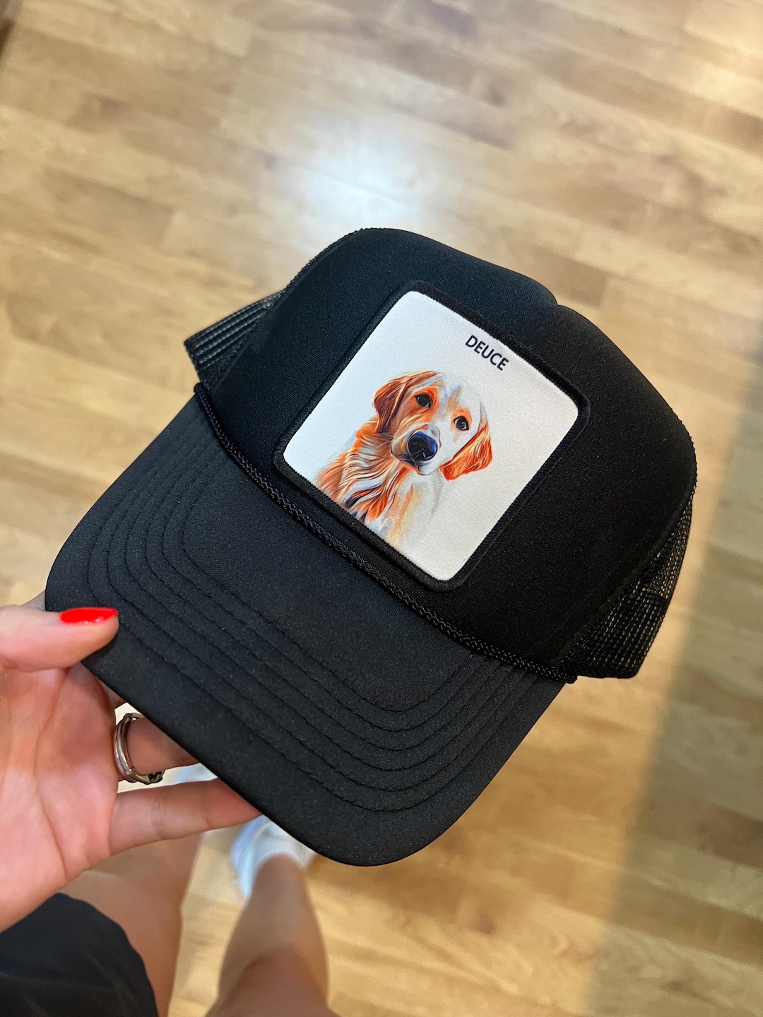 Custom Pet Photo Trucker Hat: Personalized Dog & Cat Ball Cap - Etsy