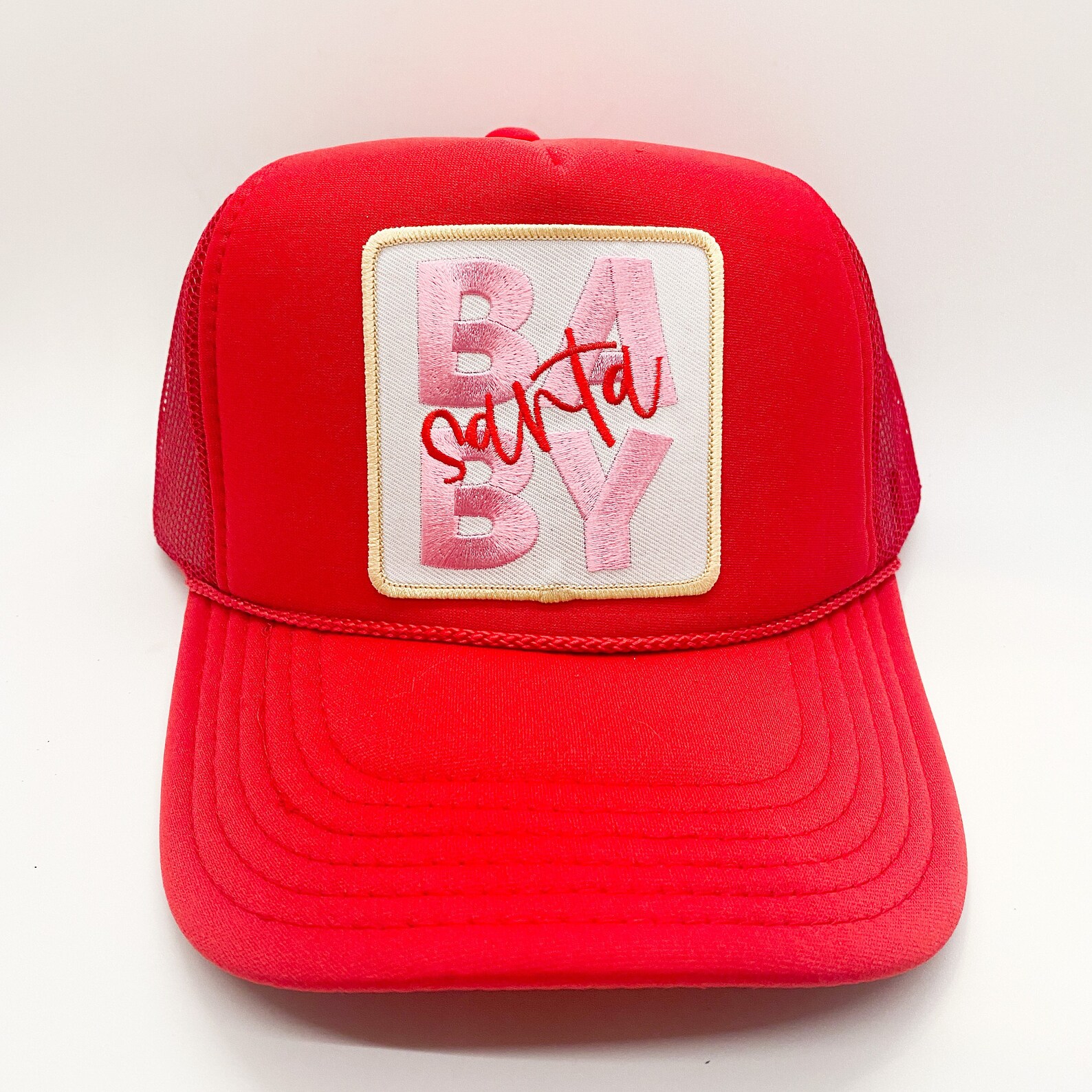 Santa Baby Patch Trucker Hat | Custom Patch Hat | Christmas Santa Hat ...