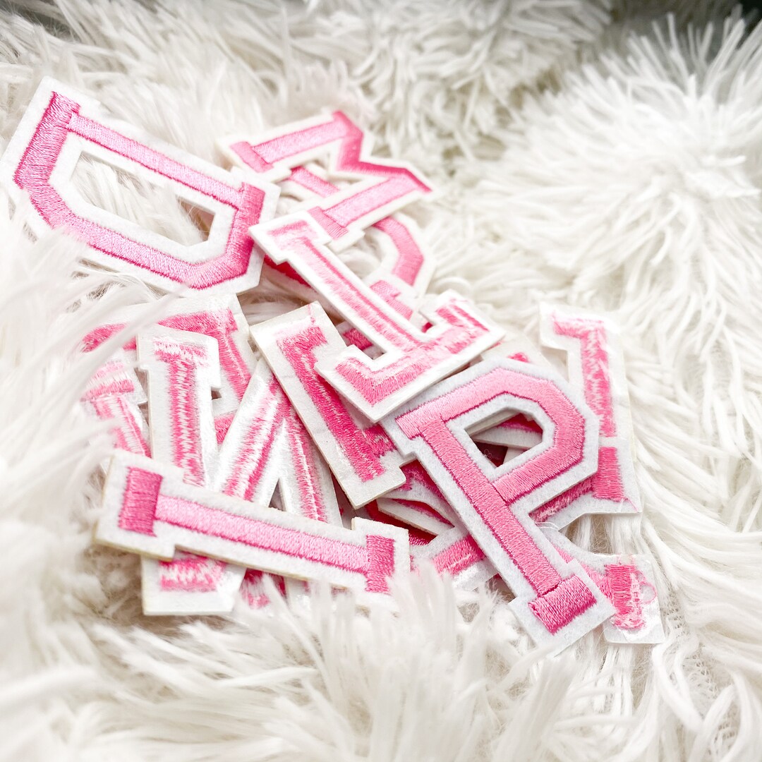 Varsity Letter Patch Iron on Sew on Alphabet Letter Embroidery Patch ...