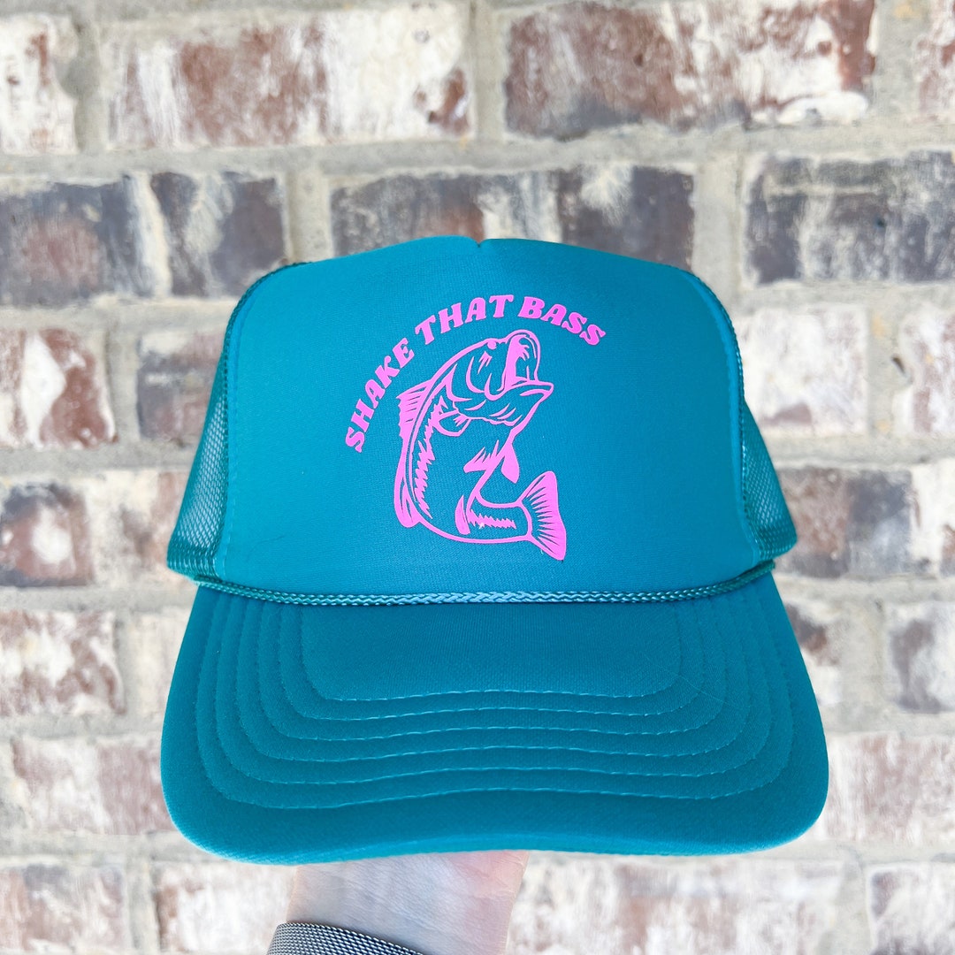 Shake That Bass Fish Foam Trucker Hat | Fisherman Fishing Hats Custom ...