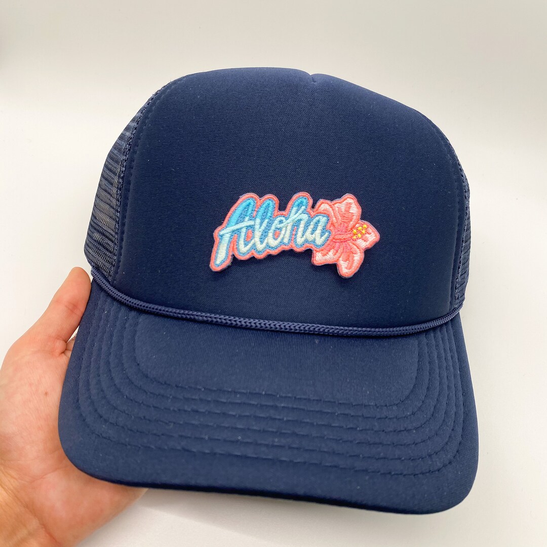 Aloha Patch Trucker Hat Custom Patch Hat Summer Beach Hat - Etsy