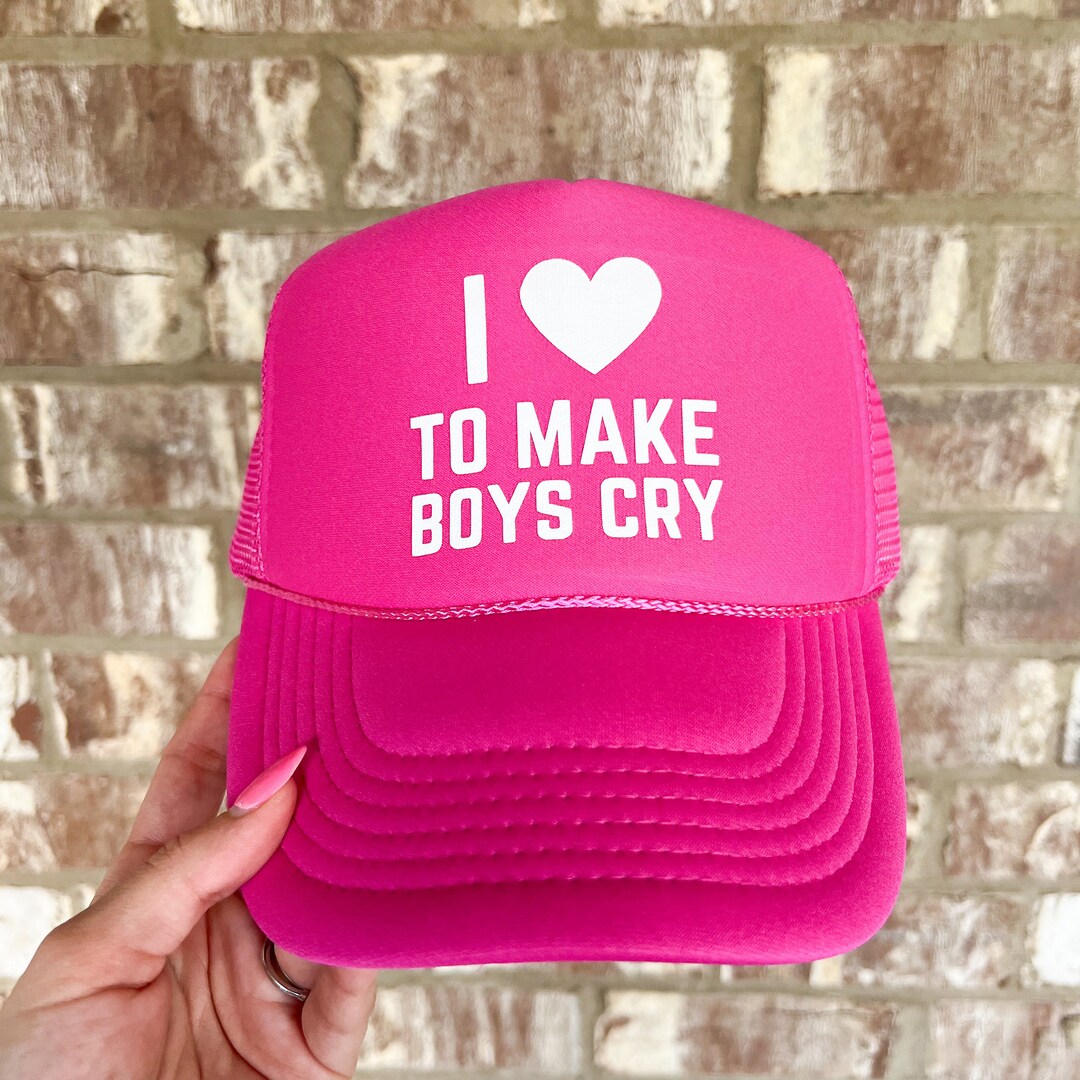 I Love to Make Boys Cry Trucker Hat - Bachelorette Party Hat - Etsy
