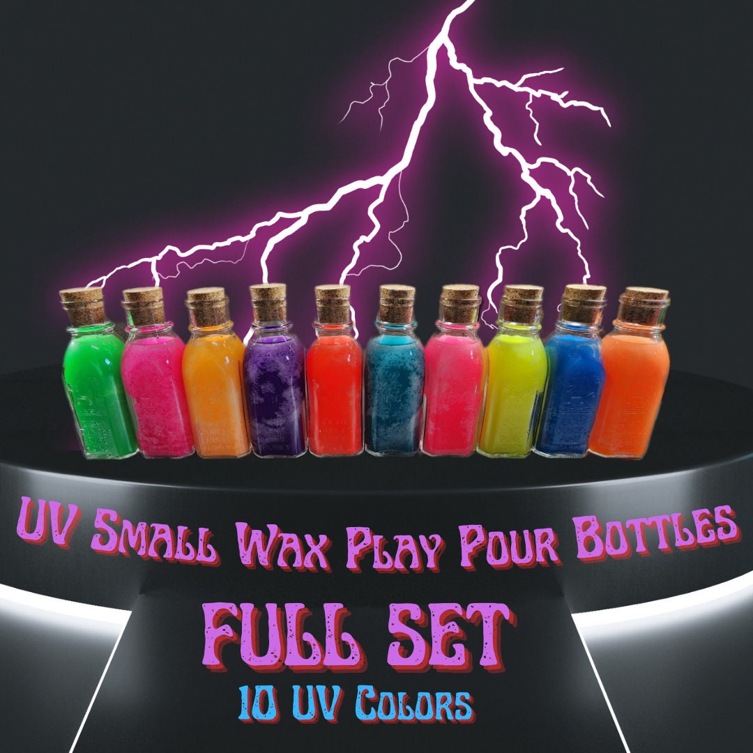 UV Small Wax Play Pour Bottle Full Set - Etsy