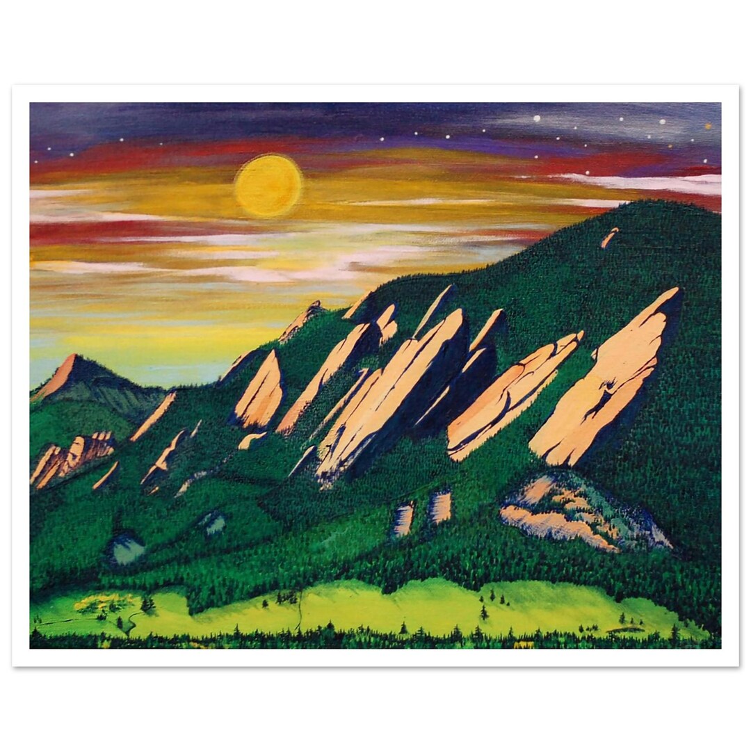 Flatirons Poster or Print - Etsy