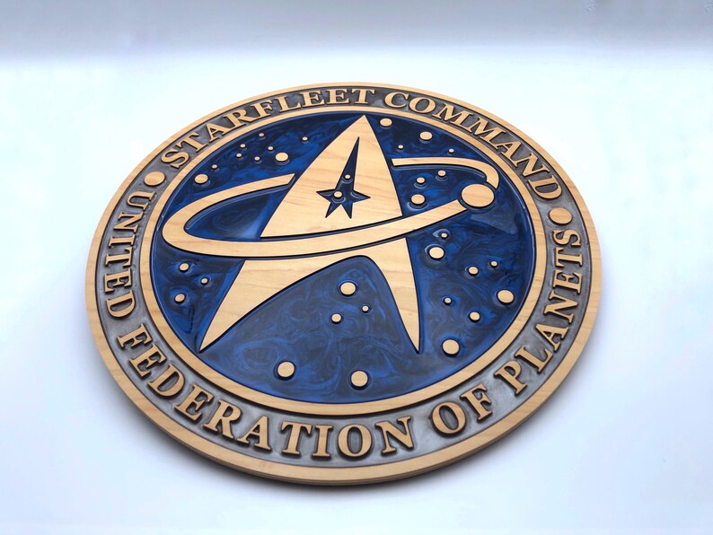 Star Trek Starfleet Command Badge Sign United Federation of | Etsy