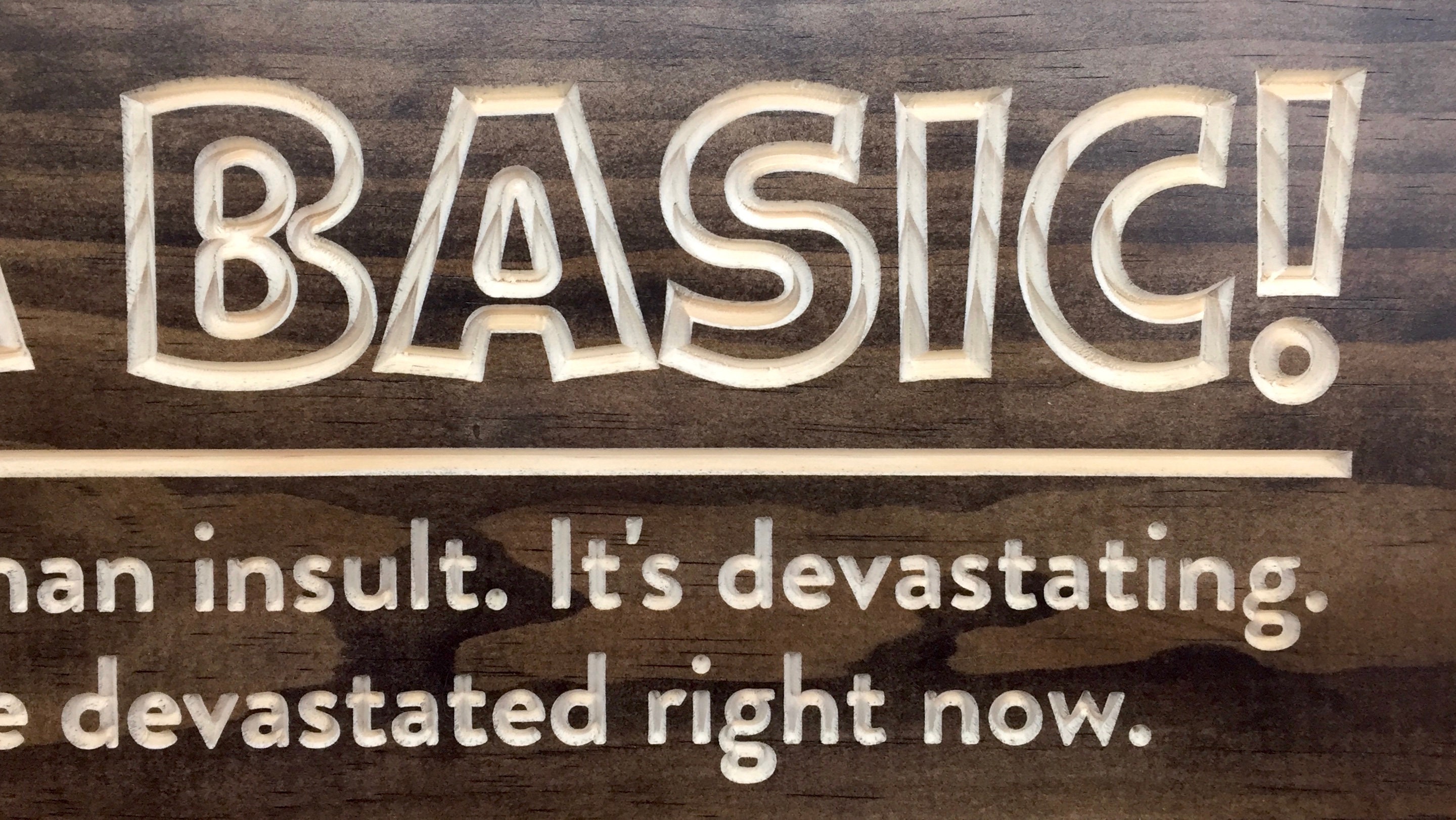 YA BASIC the Good Place Sign Eleanor Shellstrop Wooden | Etsy