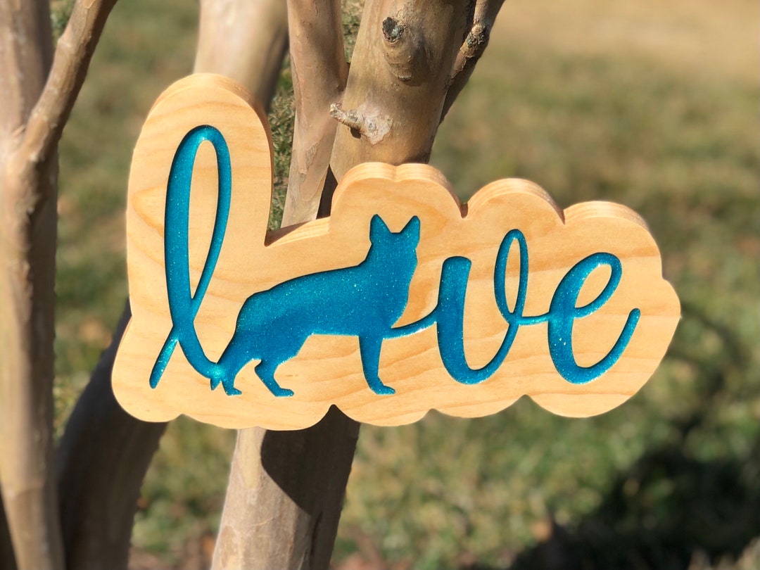 German Shepherd Dog LOVE Wall Sign - Etsy