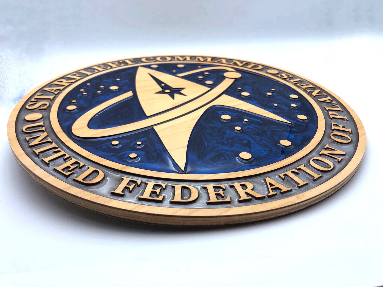 Star Trek Starfleet Command Badge Sign United Federation of | Etsy