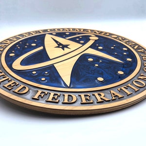Star Trek Starfleet Command Badge Sign | United Federation of Planets ...