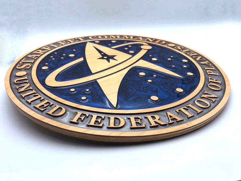 Star Trek Starfleet Command Badge Sign United Federation of - Etsy