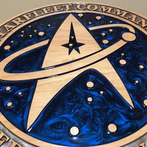 Star Trek Starfleet Command Badge Sign | United Federation of Planets ...
