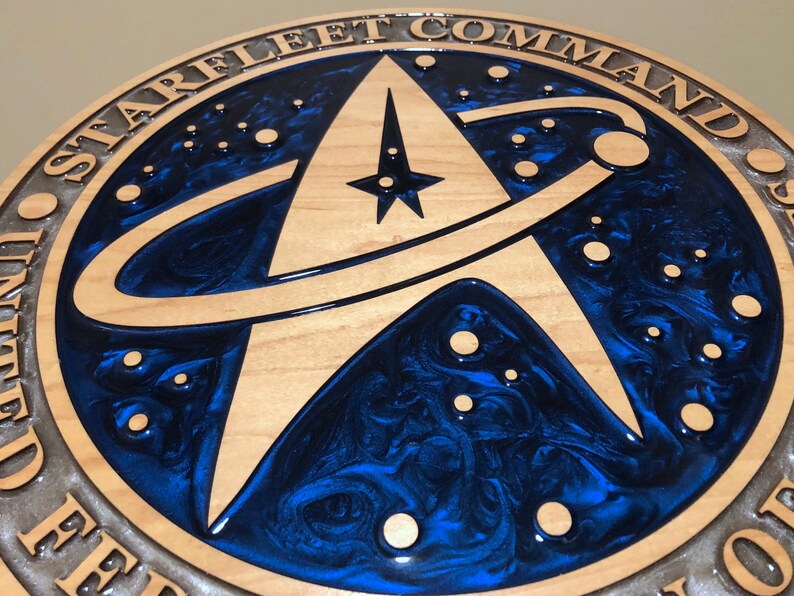 Star Trek Starfleet Command Badge Sign United Federation | Etsy