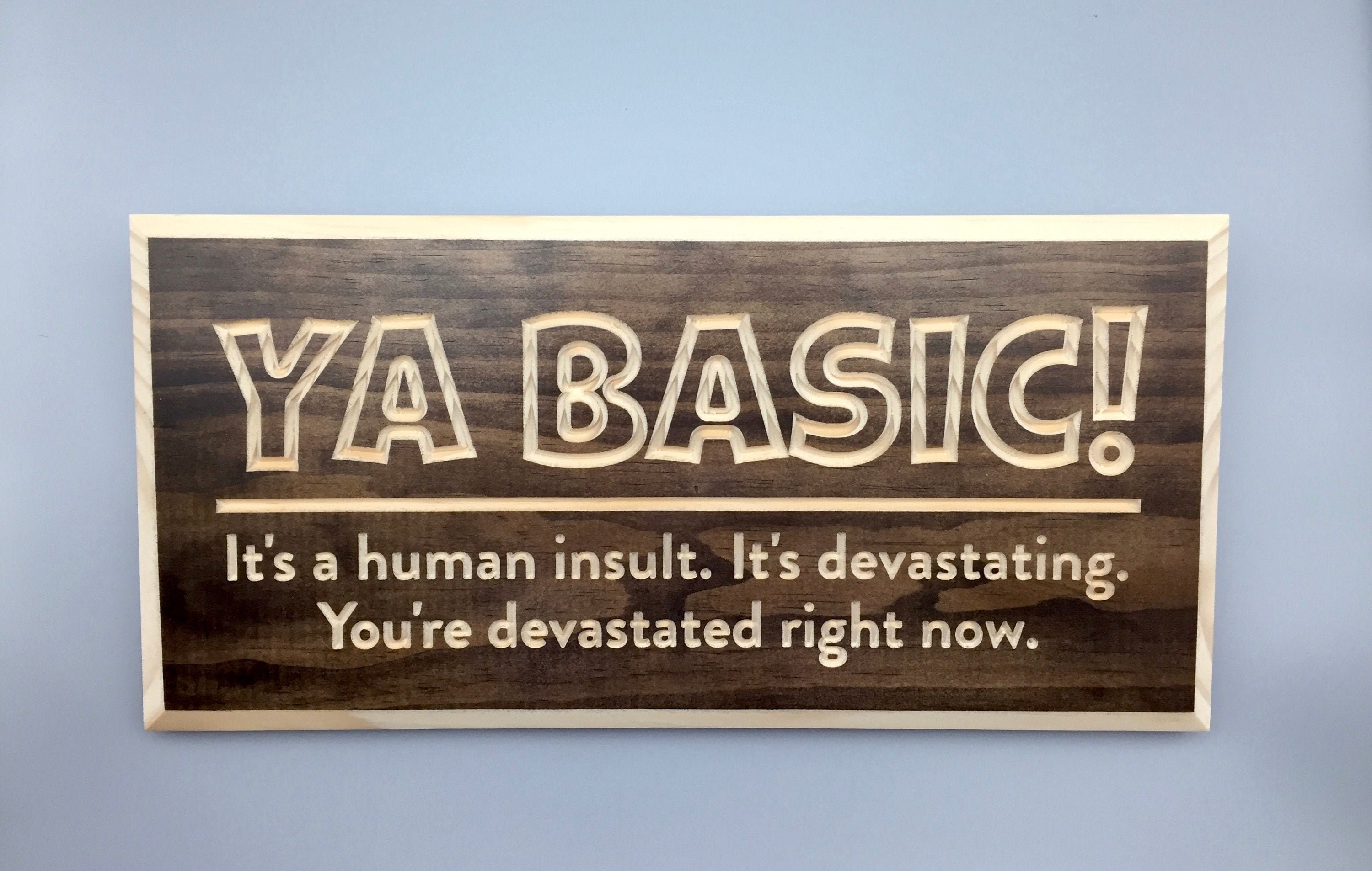 YA BASIC The Good Place Sign Eleanor Shellstrop Wooden | Etsy