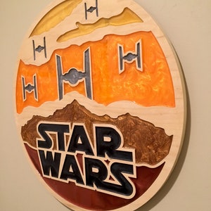 TIE Fighter Sign Empire and First Order Starfighters - Etsy