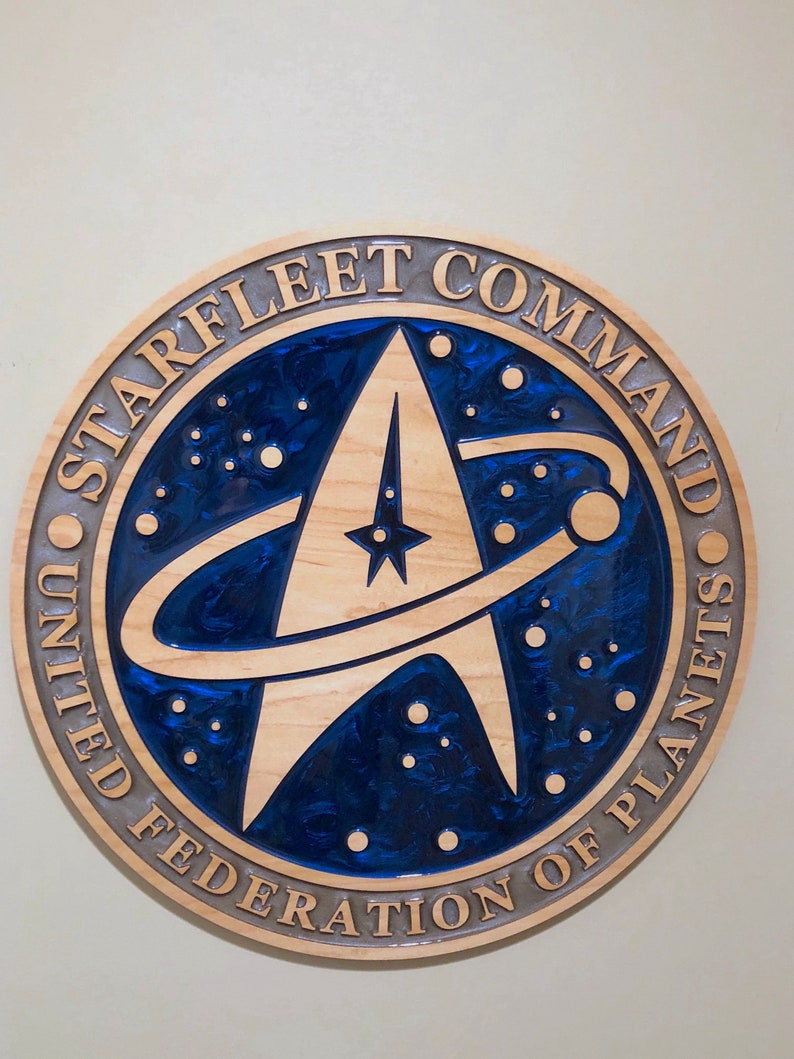 Star Trek Starfleet Command Badge Sign United Federation of | Etsy