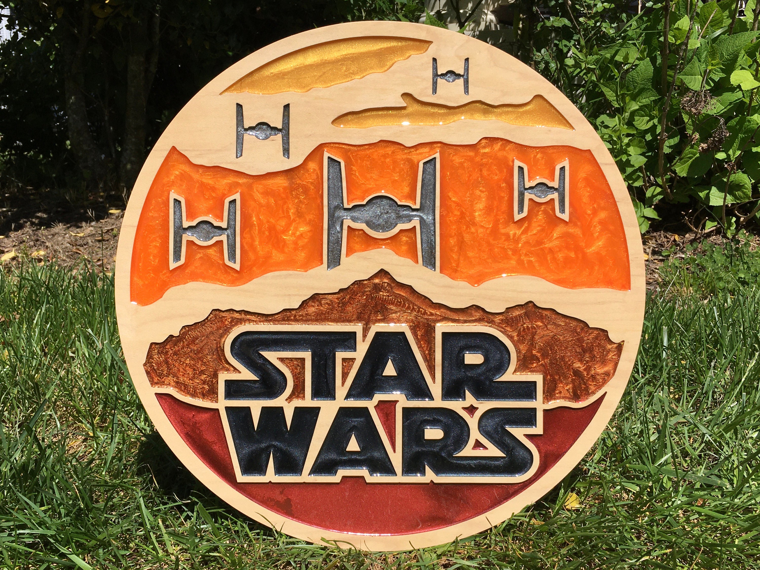 TIE Fighter Sign Empire and First Order Starfighters | Etsy