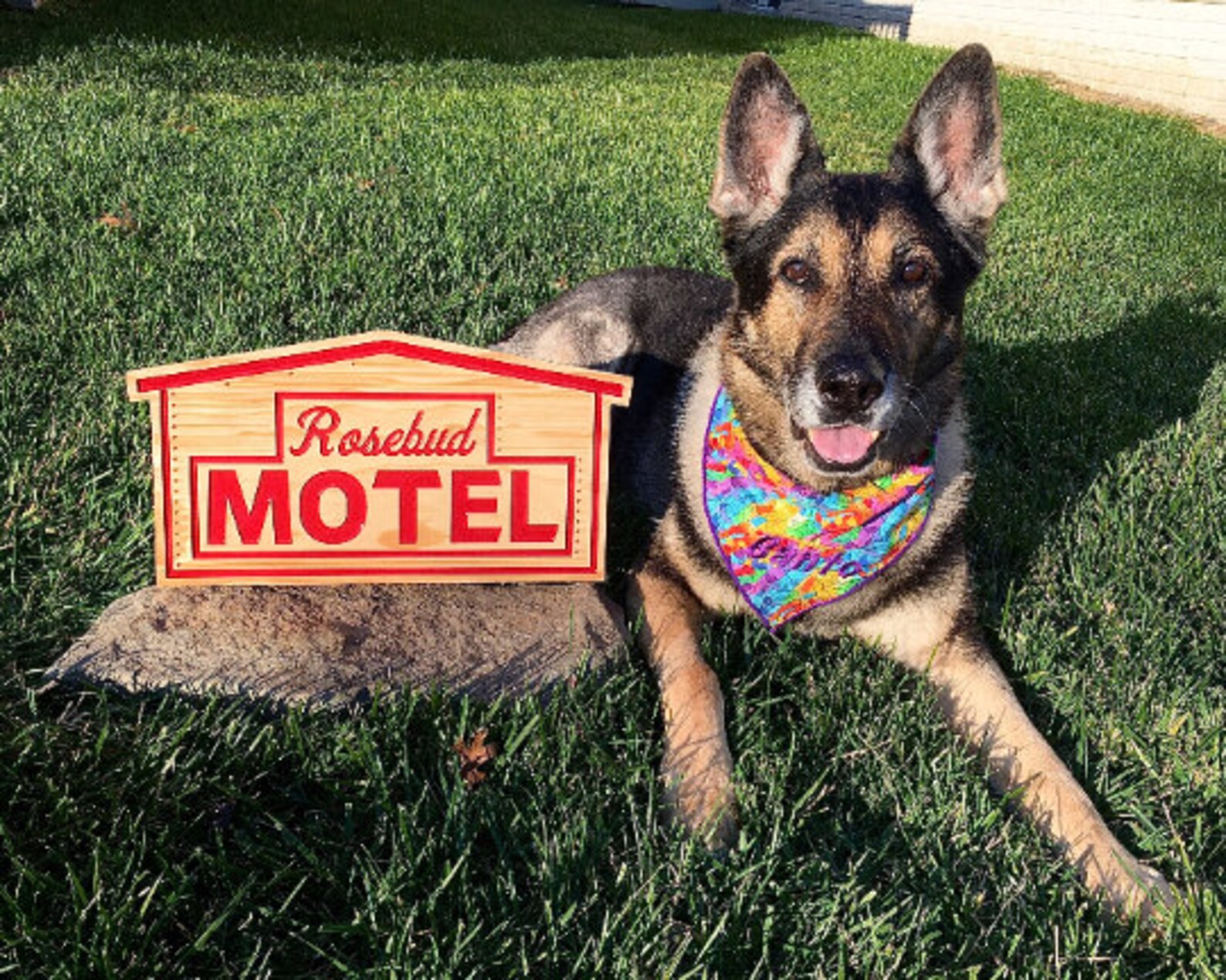 Rosebud Motel Wooden Sign Moira Johnny Alexis and David | Etsy