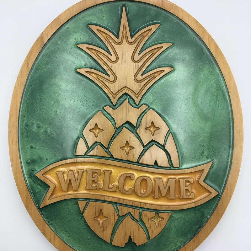 Pineapple Welcome Sign - Etsy