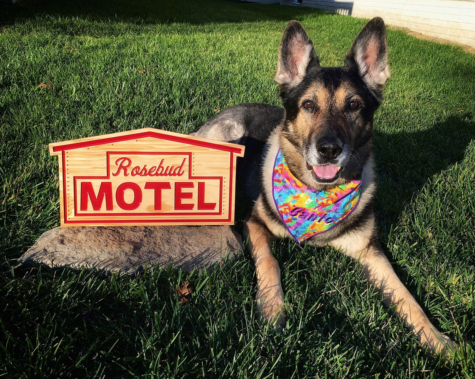 Rosebud Motel Wooden Sign Moira Johnny Alexis and David - Etsy