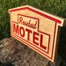Rosebud Motel Wooden Sign Moira, Johnny, Alexis, and David Rose Carved ...