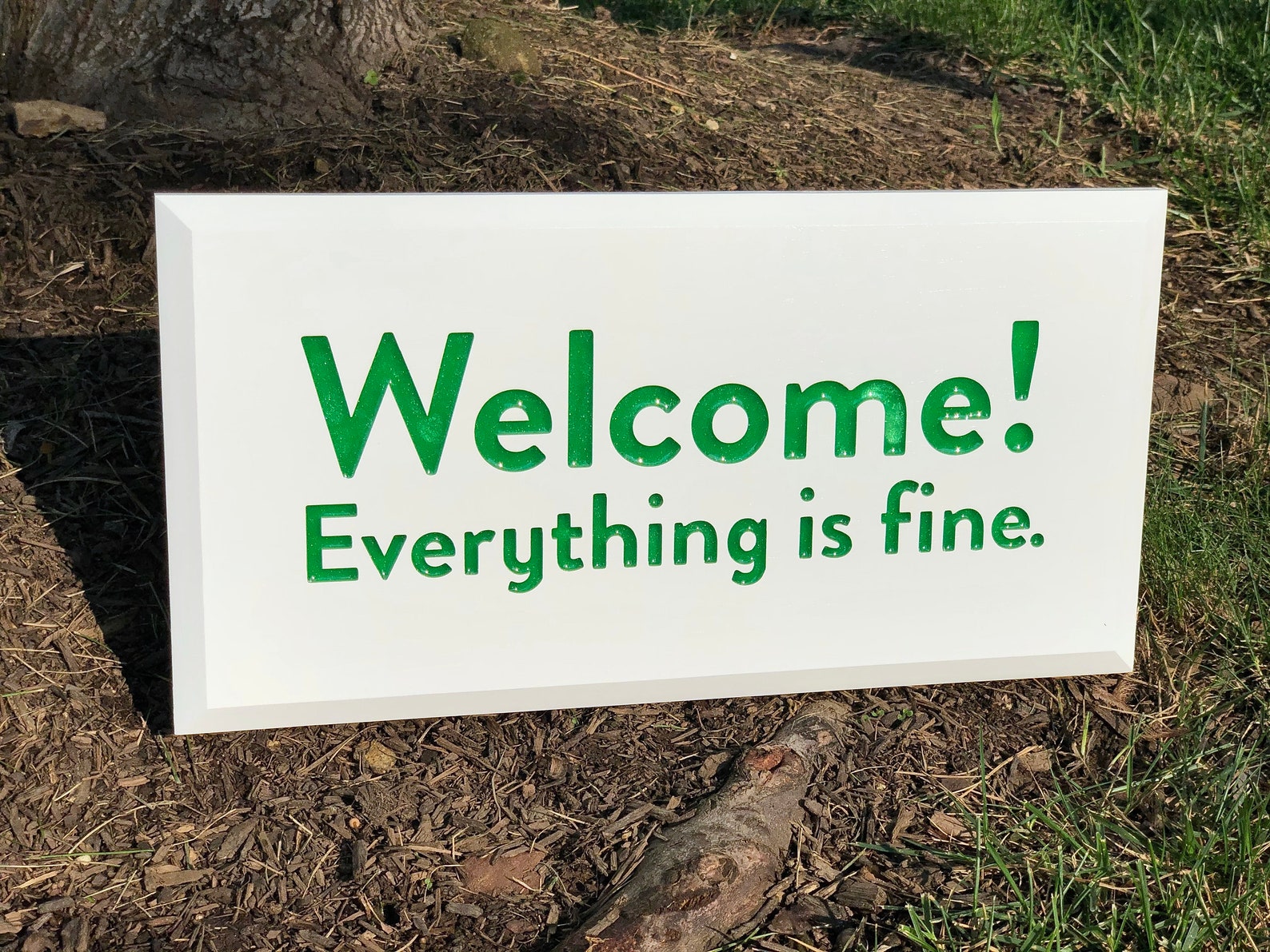WELCOME Everything is Fine : You Are in the Good Place - Etsy