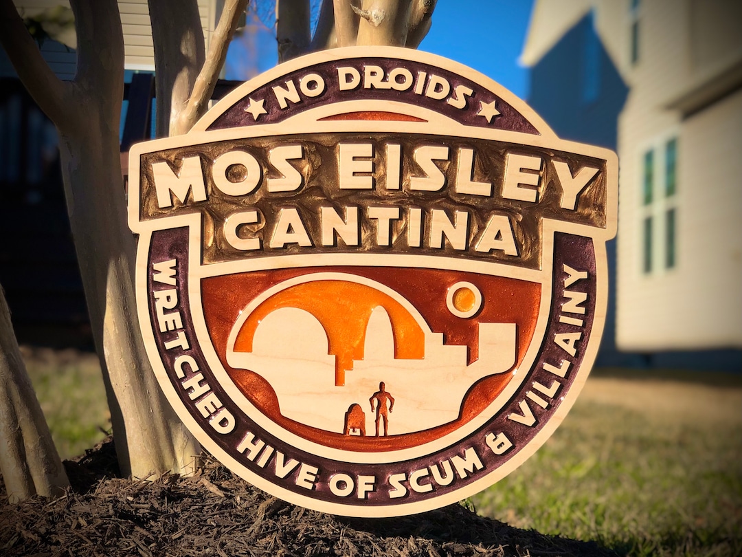 Mos Eisley Cantina Sign | No Droids | - Etsy