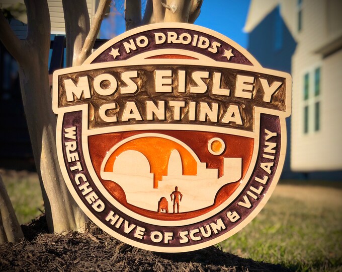 Mos Eisley Cantina Sign | No Droids | - Etsy