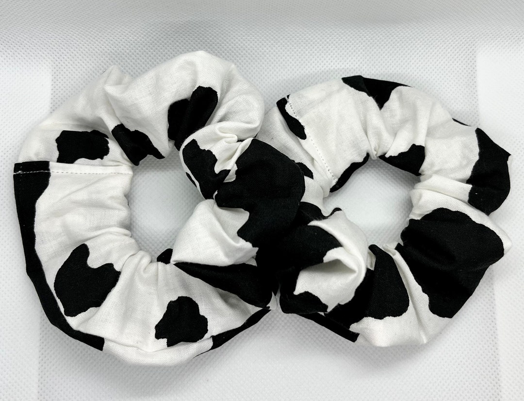 Cow Print Scrunchie - Etsy