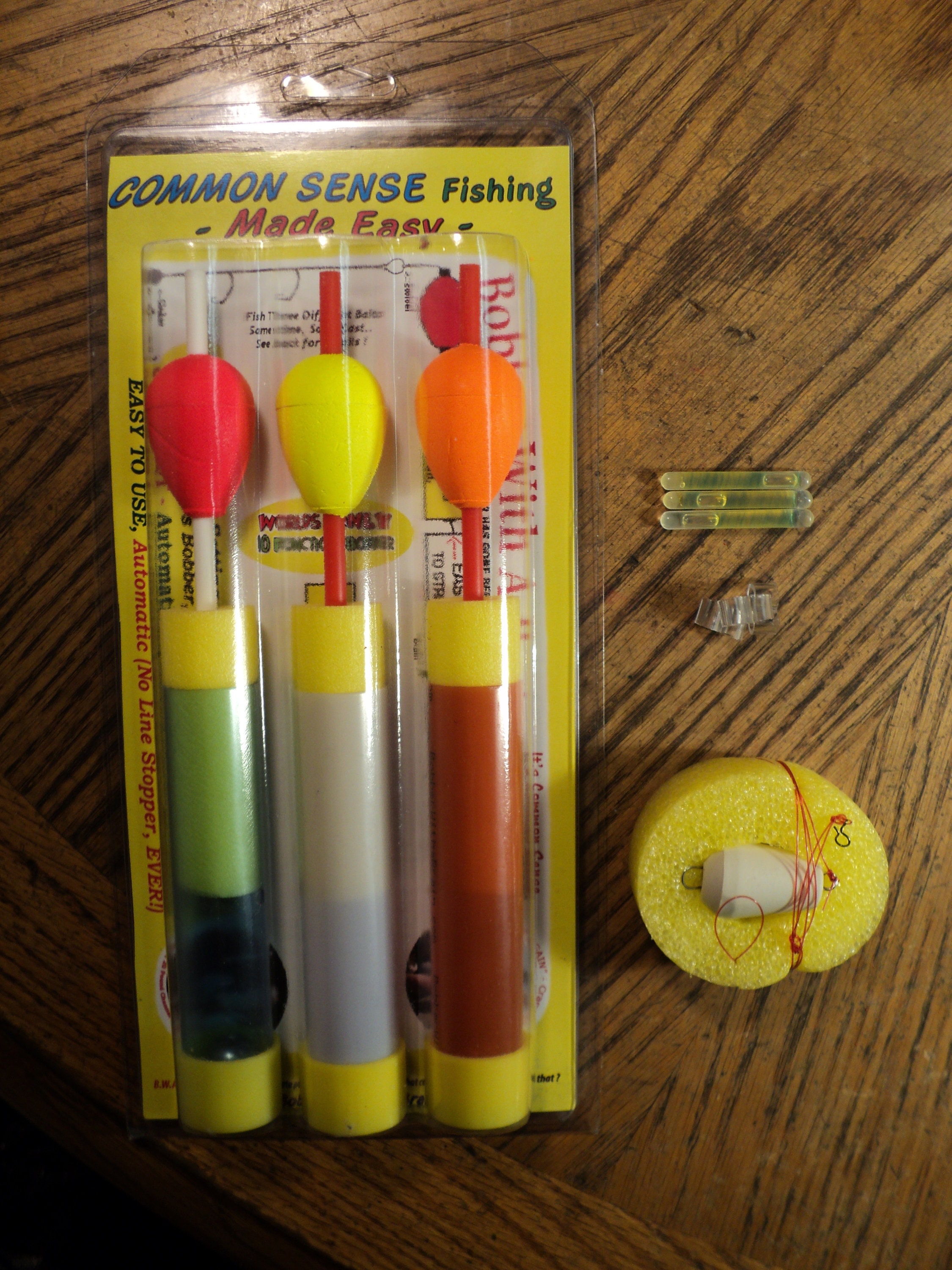 Bobber With A Brain Sr 3 Pack Slip Float W/ 1 Rig Trout Bass Crappie ...