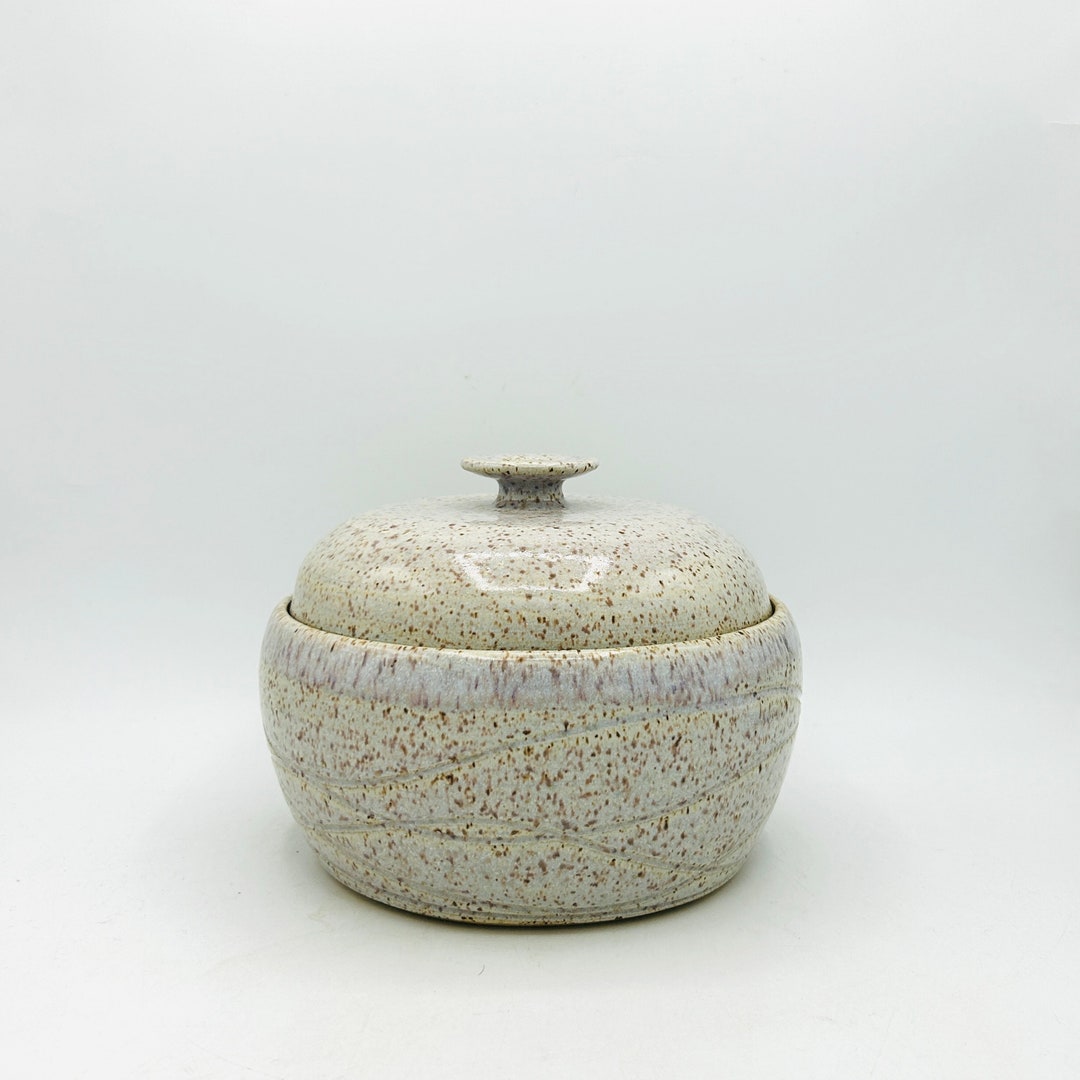 Speckled Opal Ceramic Bread Baker / Lidded Casserole by Amy Schnitzer ...
