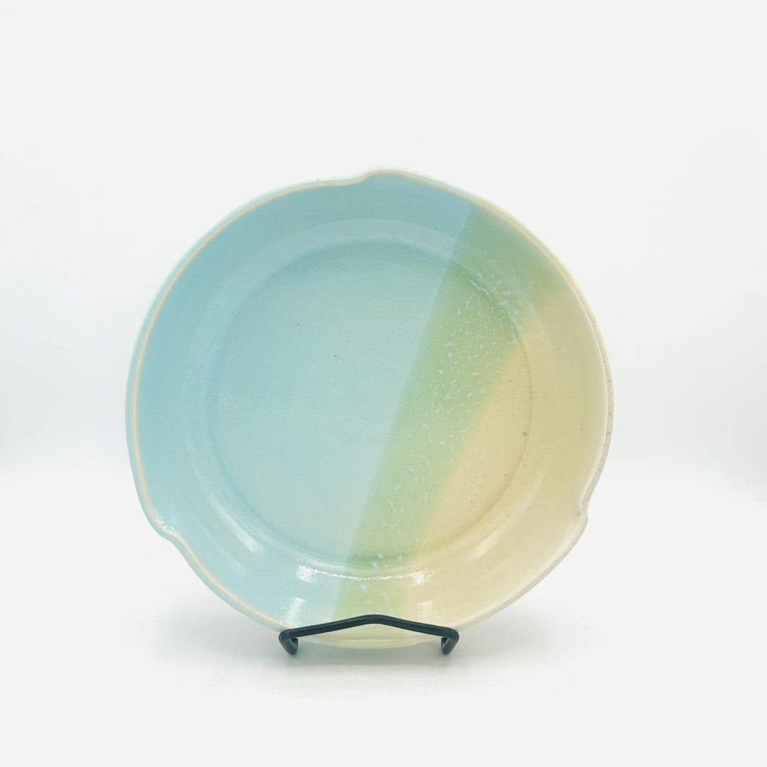 Sand & Sea Twist-of-the-rim Large Ceramic Bowl Plate or “blate” by Amy ...