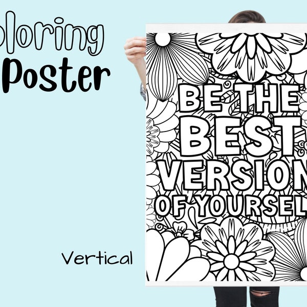 Coloring Poster for Adults - Etsy