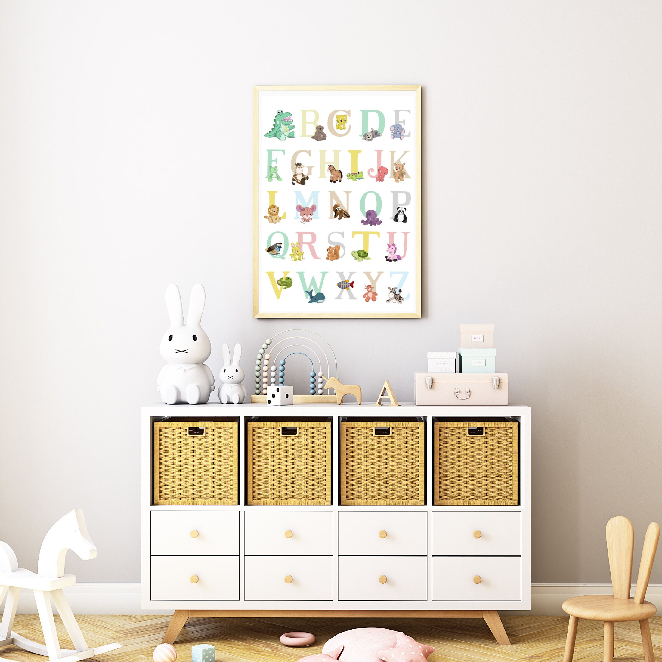 Pastel Alphabet Poster Classroomalphabet Poster - Etsy