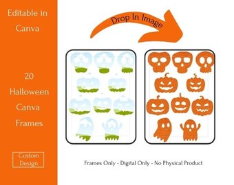 Skull Canva Frames - Etsy