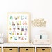 Pastel Alphabet Poster Classroom,alphabet Poster Nursery,stuffed Animal ...