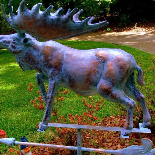X-LARGE Handcrafted 3 Dimensional MOOSE Weathervane Copper - Etsy