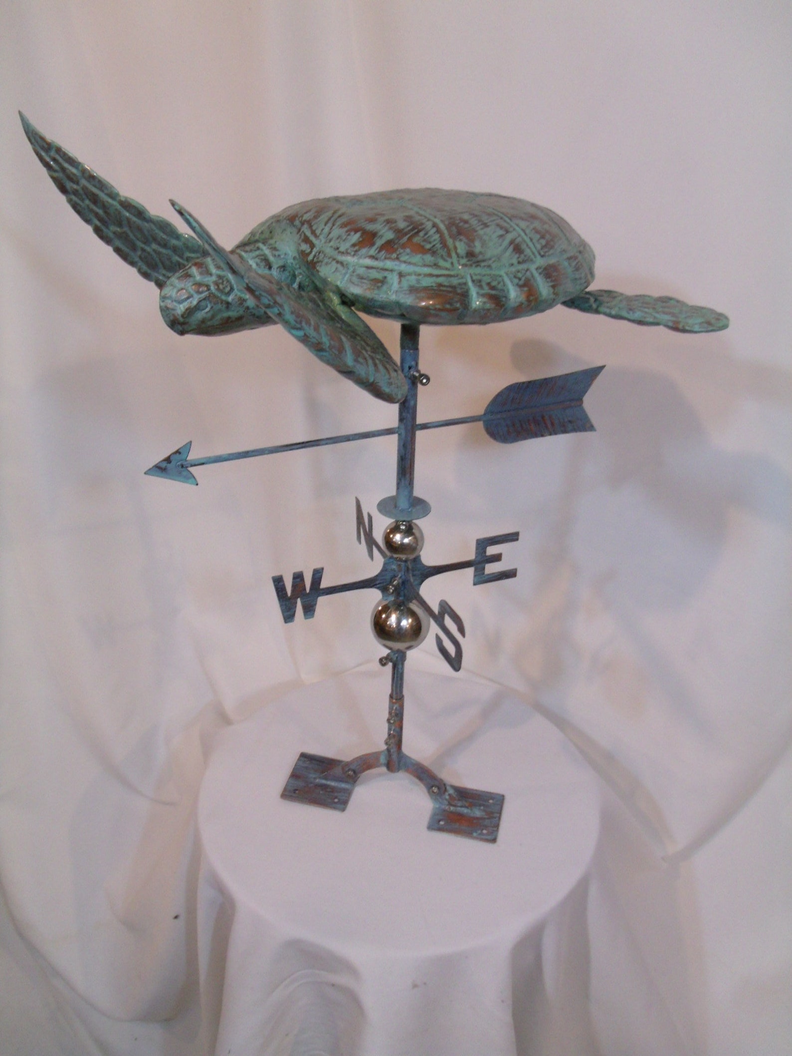 LARGE Handcrafted 3D 3-dimensional Sea Turtle Weathervane - Etsy