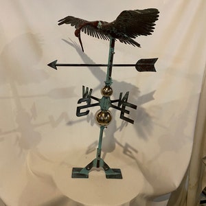 LARGE Handcrafted 3D 3-dimensional CRANE HERON Weathervane - Etsy